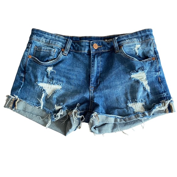 Blank NYC | Shorts | Blank Nyc Fulton Denim Shorts Frayed Raw Hem ...